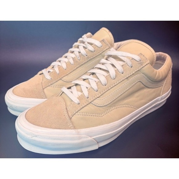 Vans | Shoes | Vans Premium Style 36 Decon Sf Cream White Suede Leather ...